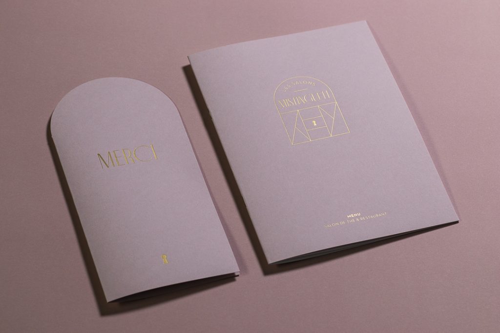 Impression Menu et Porte Addition pour restaurant - Spind